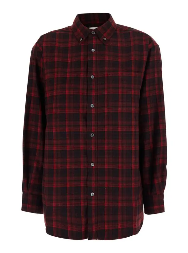 DUNST Checkered Flannel Button-down Shirt