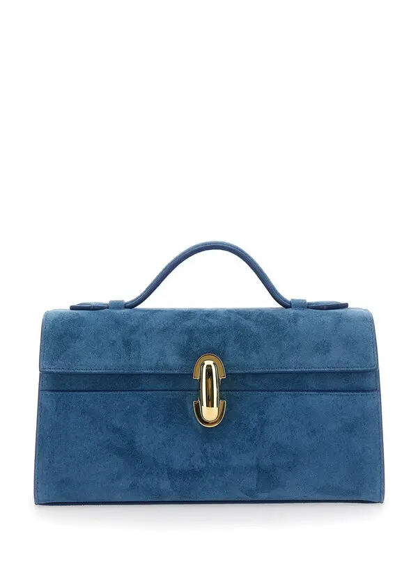 Savette Symmetry Suede Mini Clutch Bag