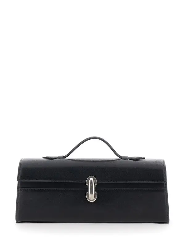 Savette Slim Symmetry Leather Clutch For