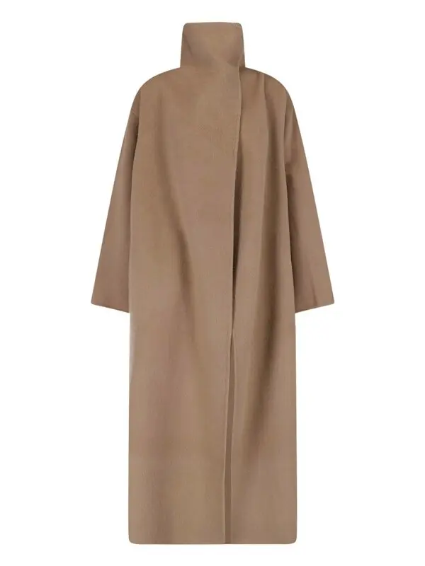 ALMADA Oversized Long Coat With High Collar