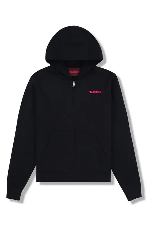 PLEASURES Spiders Fitted Graphic Zip Hoodie
