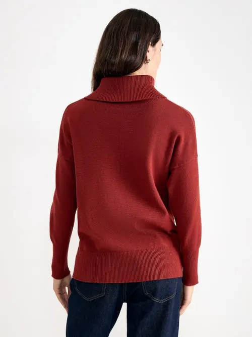 PHASE EIGHT Steph Roll Neck Zip Hem Jumper