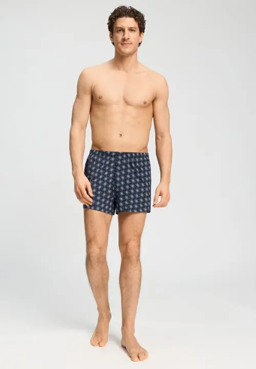 Hanro Cotton Sporty Button Fly Cotton And Tencel Boxers