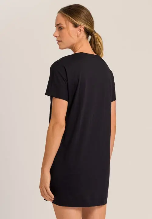 Hanro Laura Cotton Blend V-neck Bigshirt