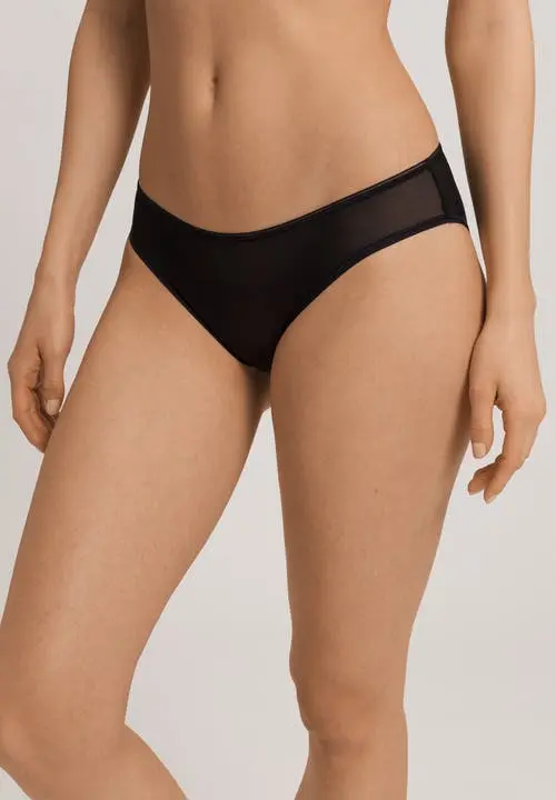 Hanro Smooth Illusion Semi-transparent Tulle Bikini - Black