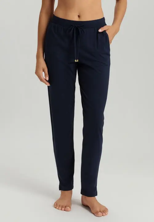 Hanro Sleep And Lounge Cotton Blend Drawstring Pants
