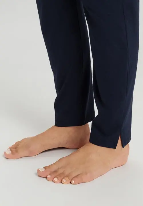 Hanro Sleep And Lounge Cotton Blend Drawstring Pants