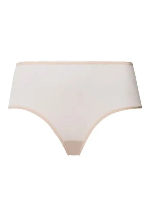 Hanro Smooth Illusion Semi-transparent Tulle Full Brief - Beige