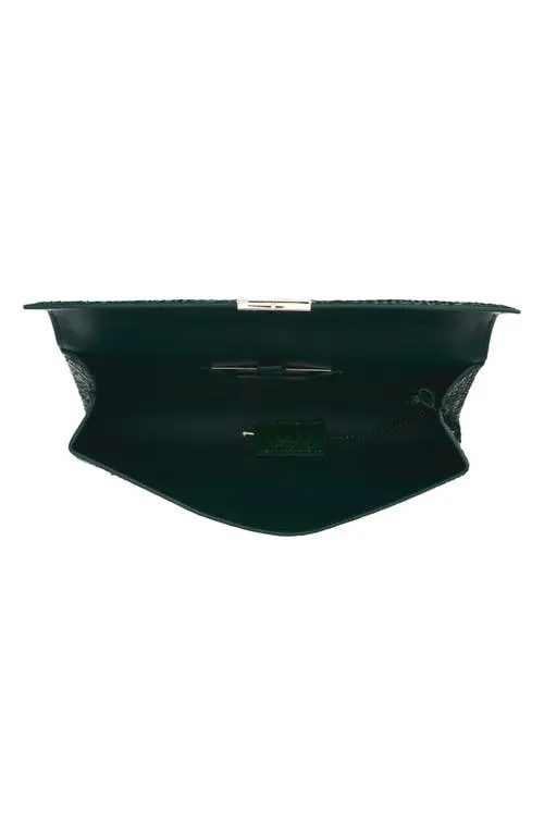 TOM FORD Jean Python Embossed Leather Clutch