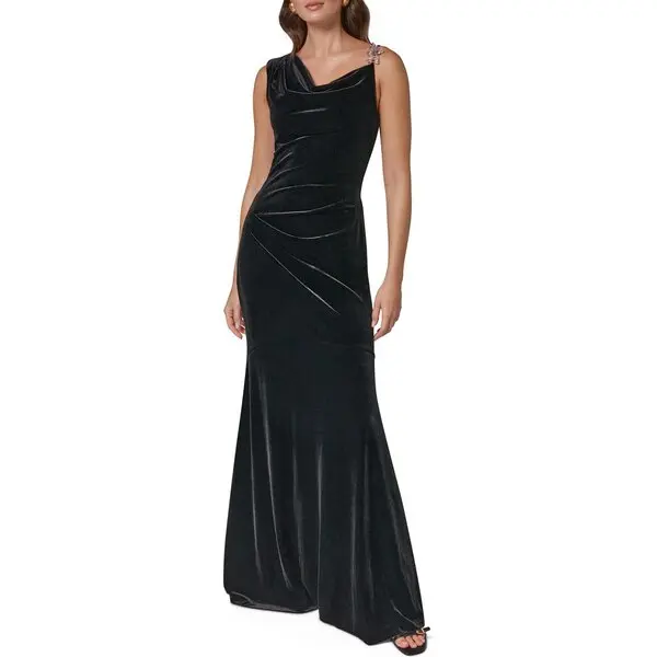Donna Karan New York Stretch Velvet Gown