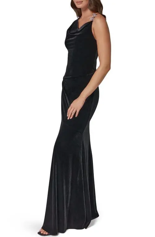 Donna Karan New York Stretch Velvet Gown