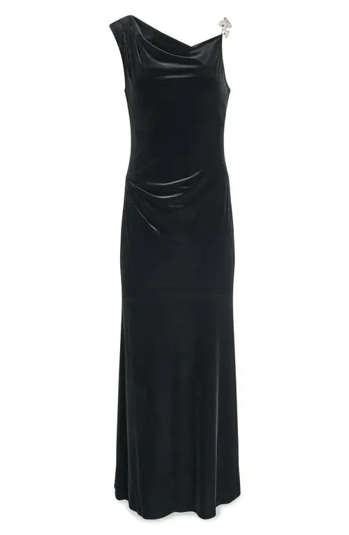Donna Karan New York Stretch Velvet Gown