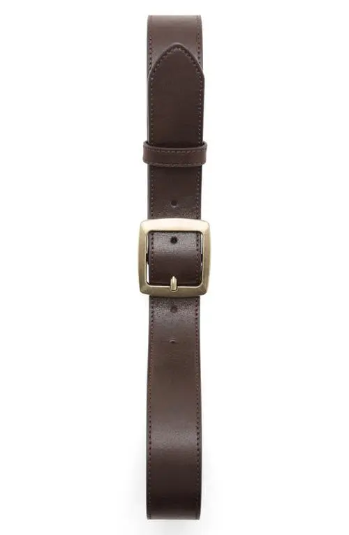 Mango Square Buckle Faux Leather Belt