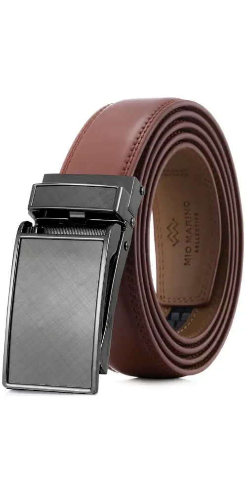 MIO MARINO Linxx Leather Ratchet Belt - Light Tan