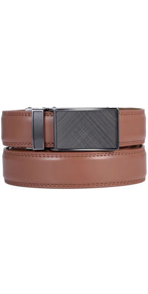 MIO MARINO Linxx Leather Ratchet Belt - Light Tan