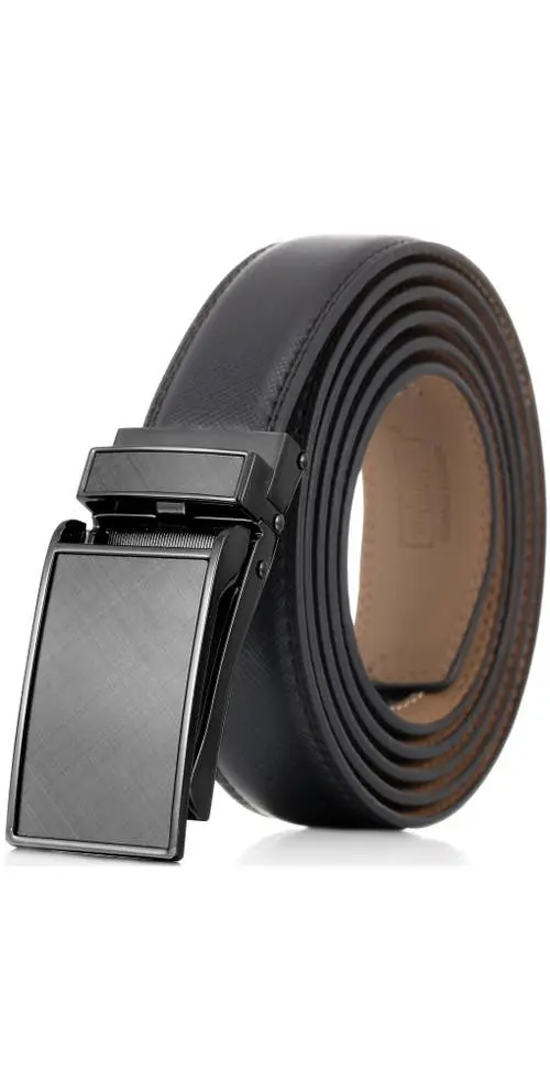 MIO MARINO Linxx Leather Ratchet Belt - Midnight