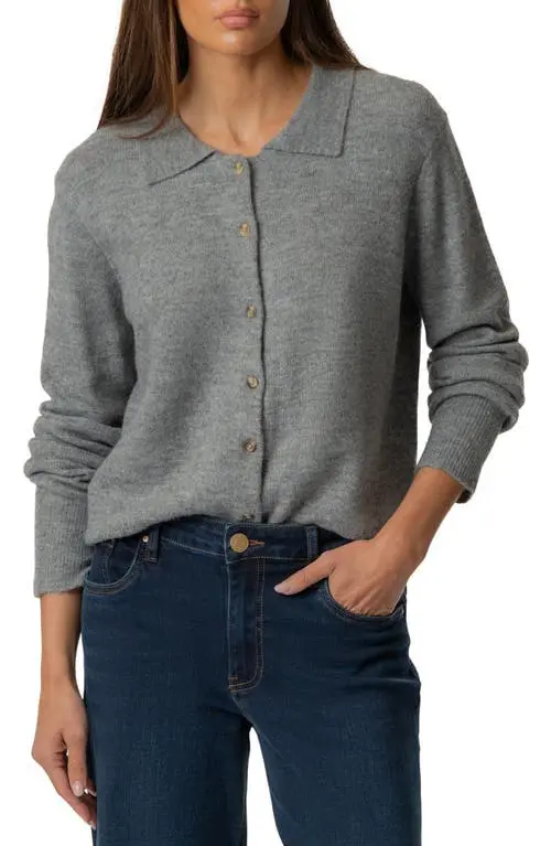 Kut From The Kloth Serafina Polo Cardigan - Grey