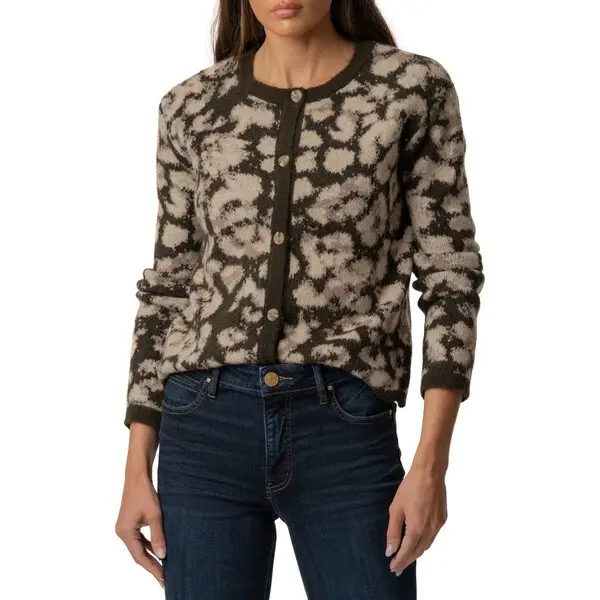 Kut From The Kloth Sadie Leopard Print Cardigan