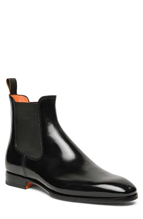 Santoni Archer Leather Chelsea Boot
