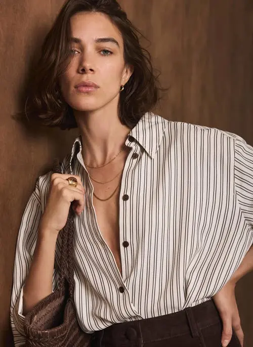 Mint Velvet Collared Poplin Button Down Shirt
