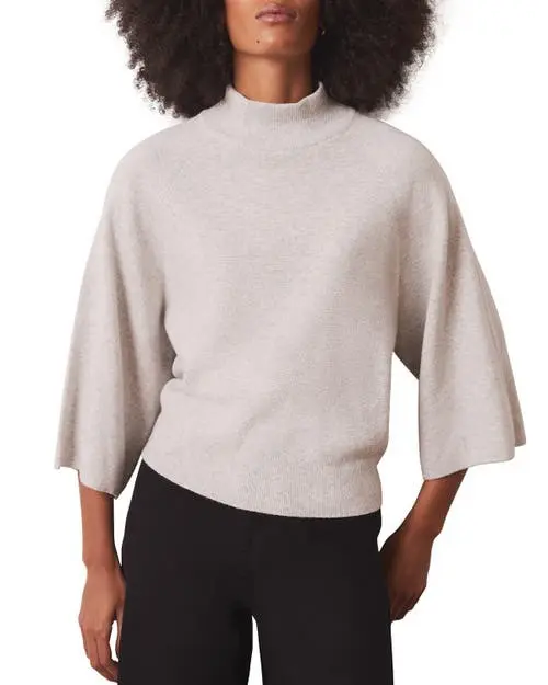 Mint Velvet Cotton Blend High Neck Top