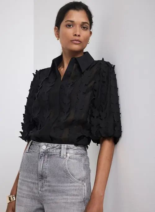 Mint Velvet Butterfly Applique Shirt