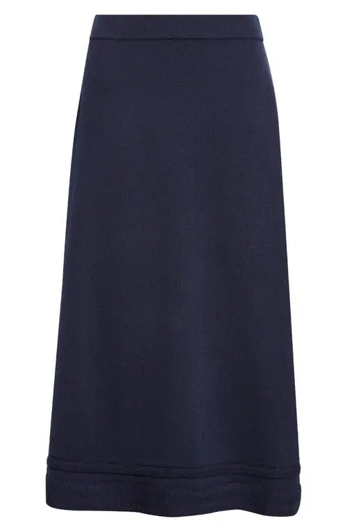 St. John Crepe Knit Midi Skirt