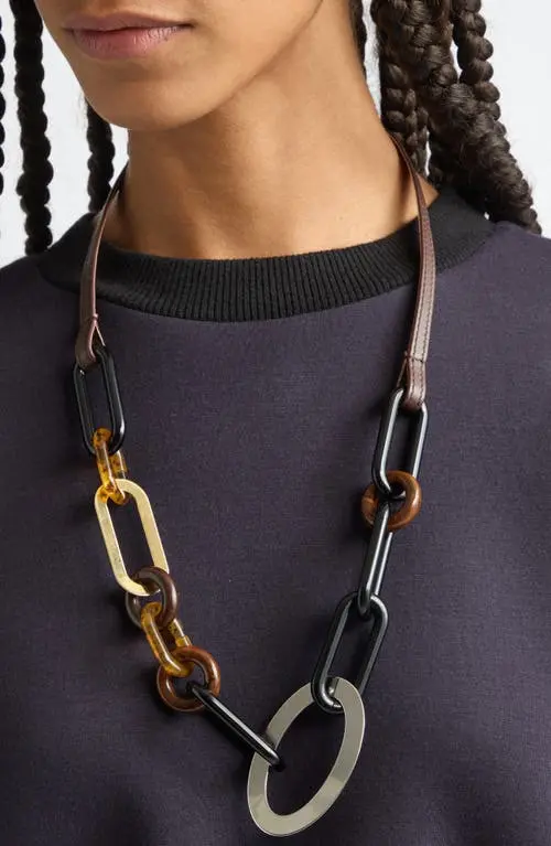Plan C Multi-material Chain Necklace