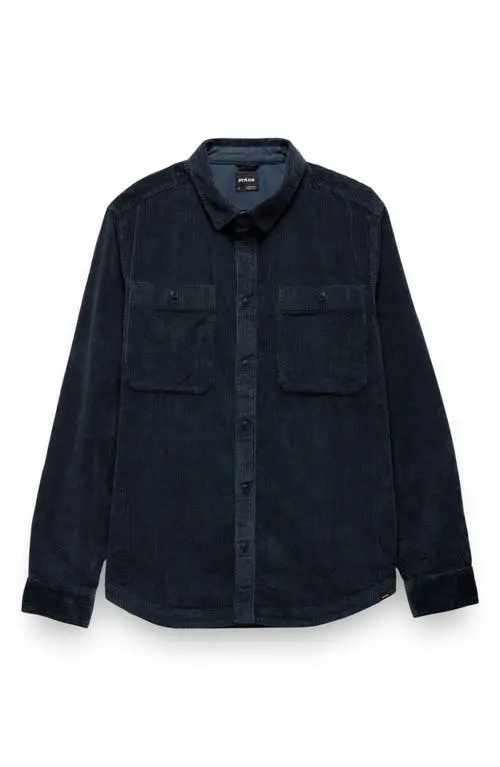 Prana Ridgecrest Long Sleeve Organic Cotton Corduroy Shirt - Nautical