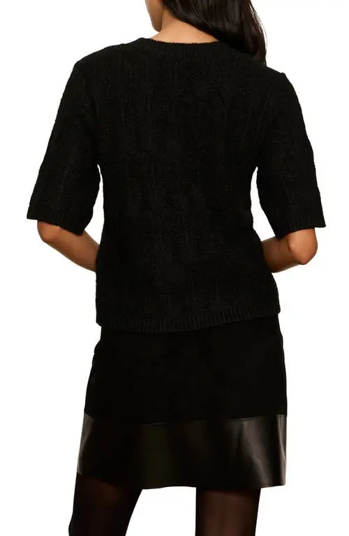 Sanctuary Pointelle Short Sleeve Sweater