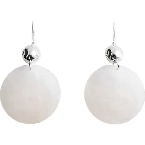 Mango Shell Pendant Drop Earrings