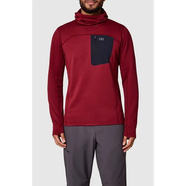 OUTDOOR RESEARCH Vigor Grid Fleece Hoodie - Vermillion