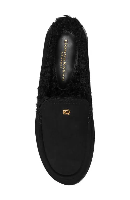 Donna Karan New York Gianna Faux Shearling Mule - Black