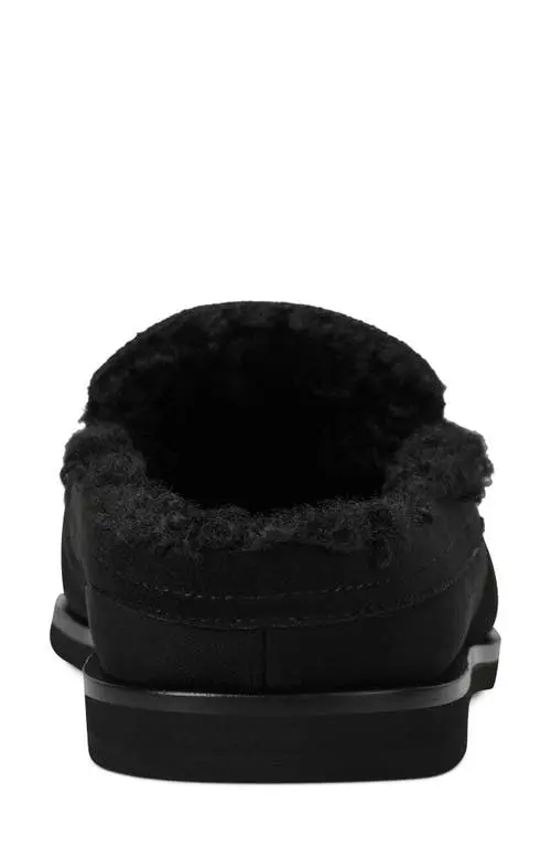 Donna Karan New York Gianna Faux Shearling Mule - Black