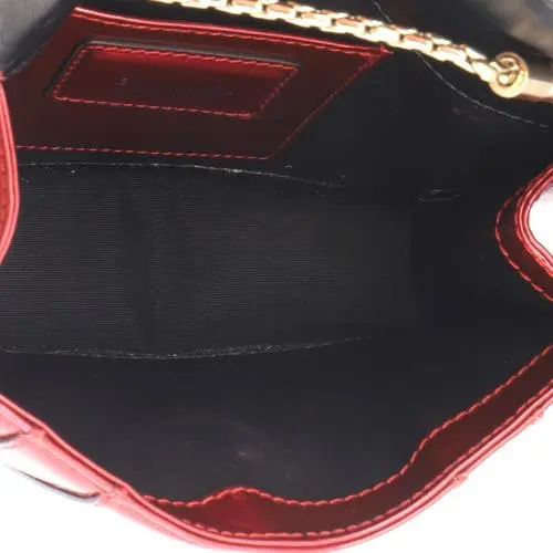 BVLGARI Serpenti Forever Square Shoulder Bag Metallic Leather Small