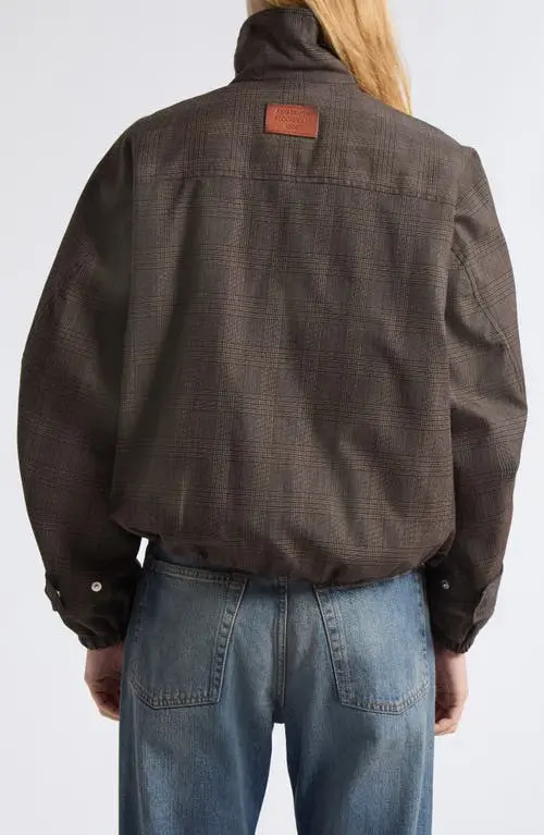 Acne Studios Odilla Mouline Wool Blend Bomber Jacket