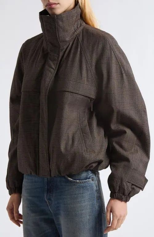 Acne Studios Odilla Mouline Wool Blend Bomber Jacket