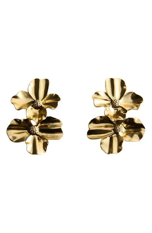 Mango Flower Drop Earrings