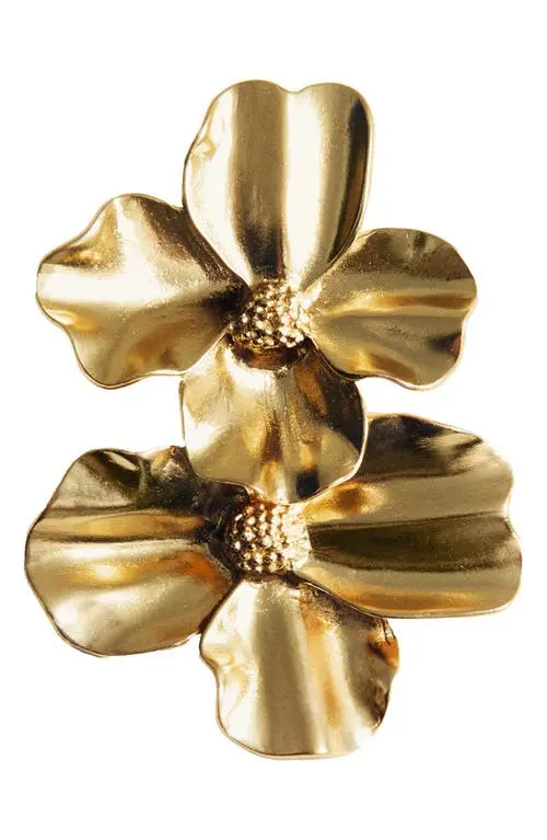 Mango Flower Drop Earrings