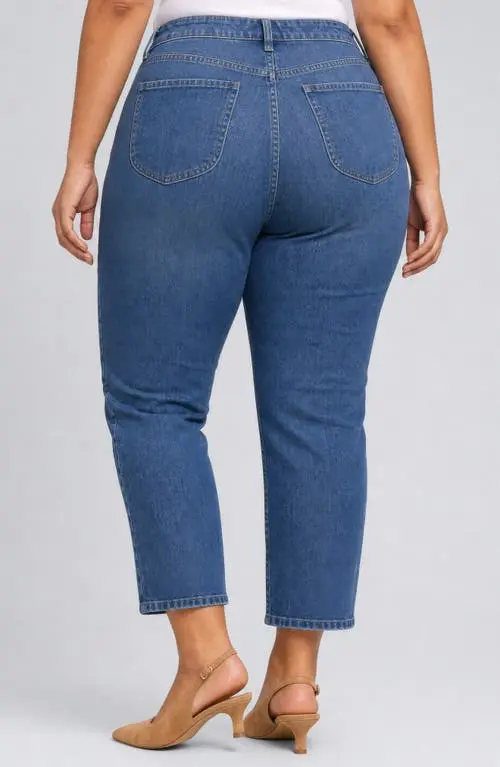 NYDJ Kasey High Waist Stovepipe Straight Leg Jeans - Aster