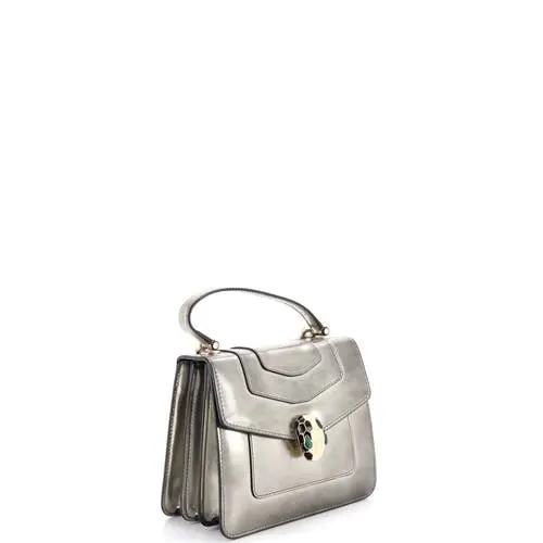 BVLGARI Serpenti Top Handle Bag Patent Small
