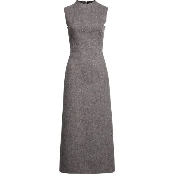 MAISON MARGIELA Wool Herringbone Midi Dress