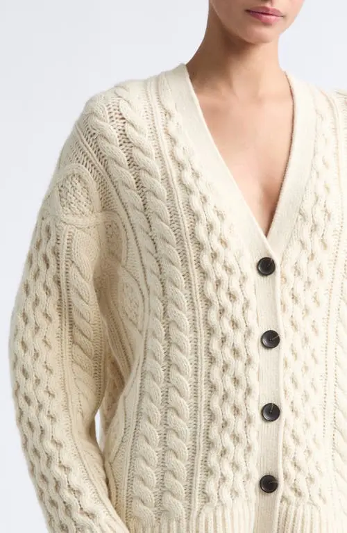 Maria Mcmanus Tear Drop Aran Cardigan