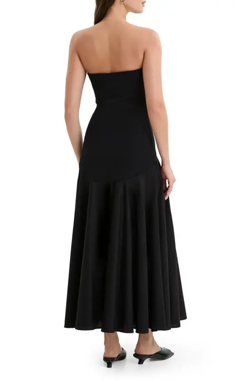 MARCELLA Aurora Strapless Drop Waist Dress