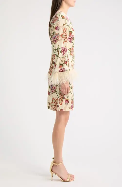 Julia Jordan Feather Cuff A-line Dress