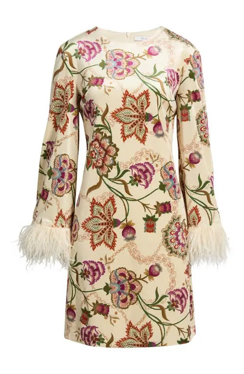 Julia Jordan Feather Cuff A-line Dress