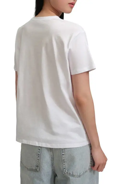 MARCELLA Leonie Cutout Organic Cotton T-shirt - White