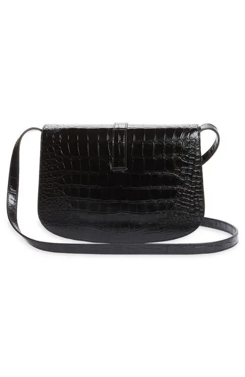 TOM FORD Kara Small Croc Embossed Leather Crossbody Bag