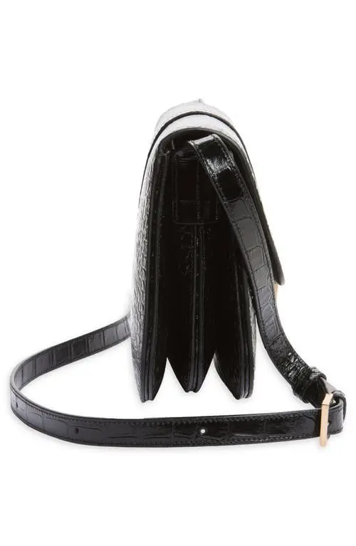 TOM FORD Kara Small Croc Embossed Leather Crossbody Bag
