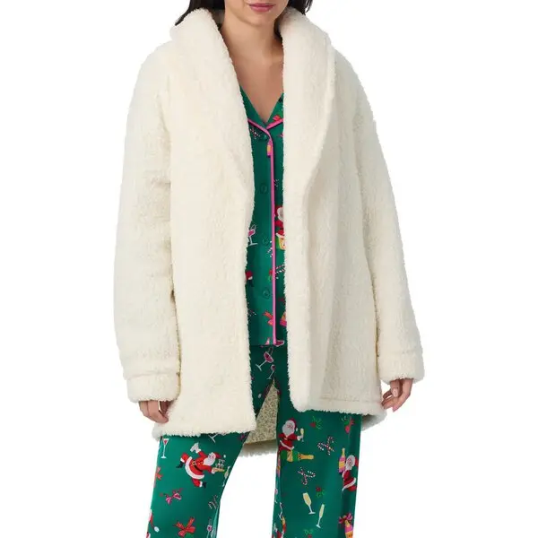 ROOM SERVICE High Pile Fleece Robe - Cream